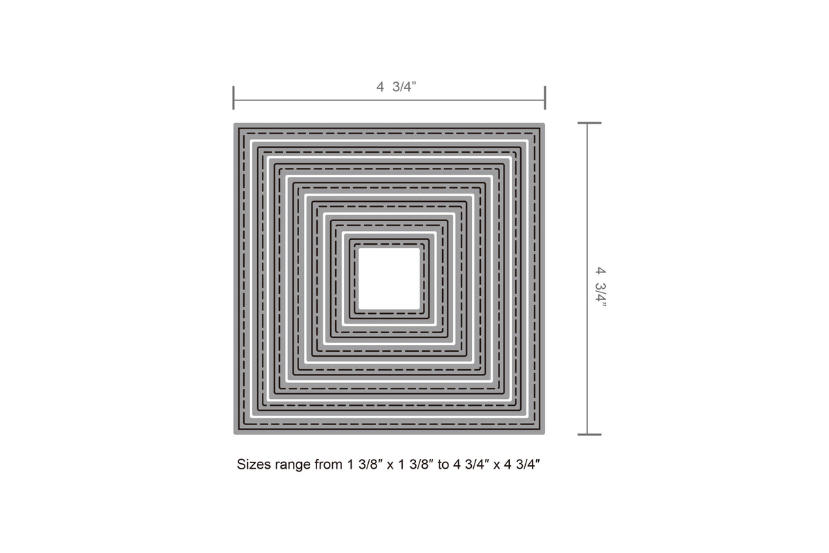 120*120 mm Square Cutting Dies, Cut Dies Stencil, Assorted designs ...