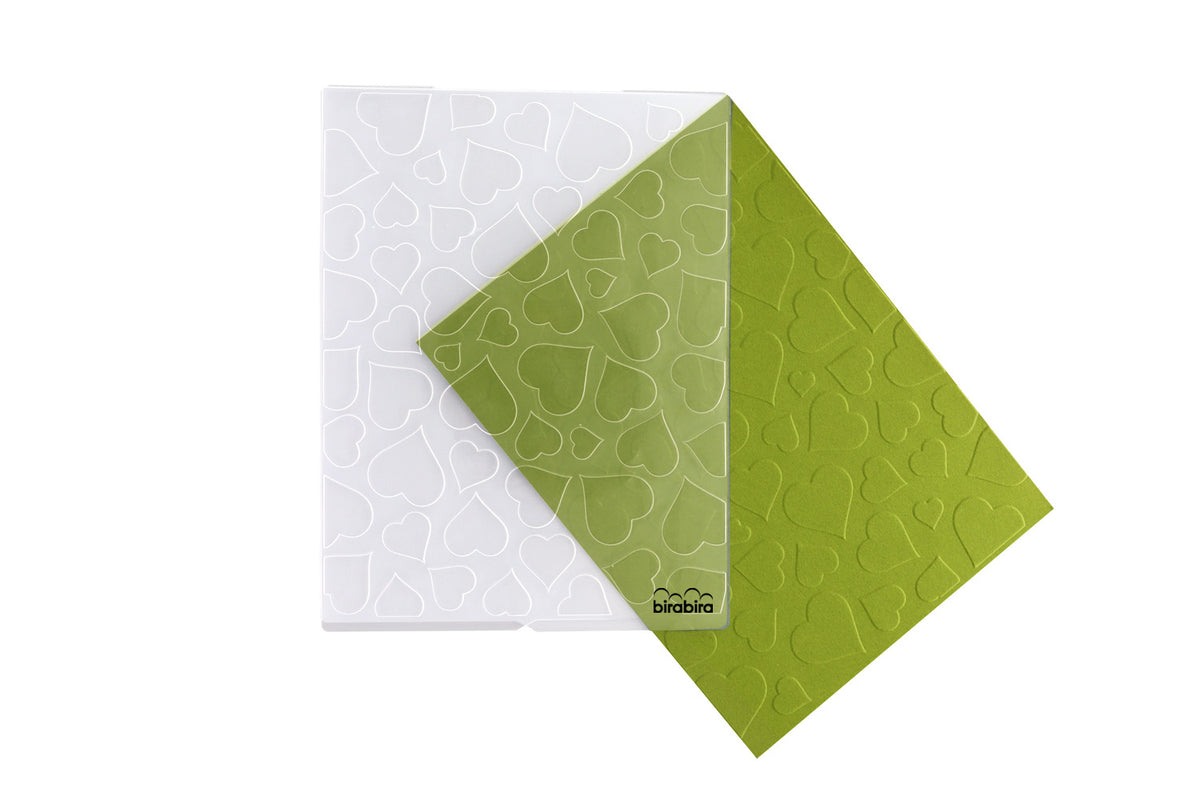 4.25" x 5.75" Heart Embossing Folder, Valentine's Day Embossing Folder ...