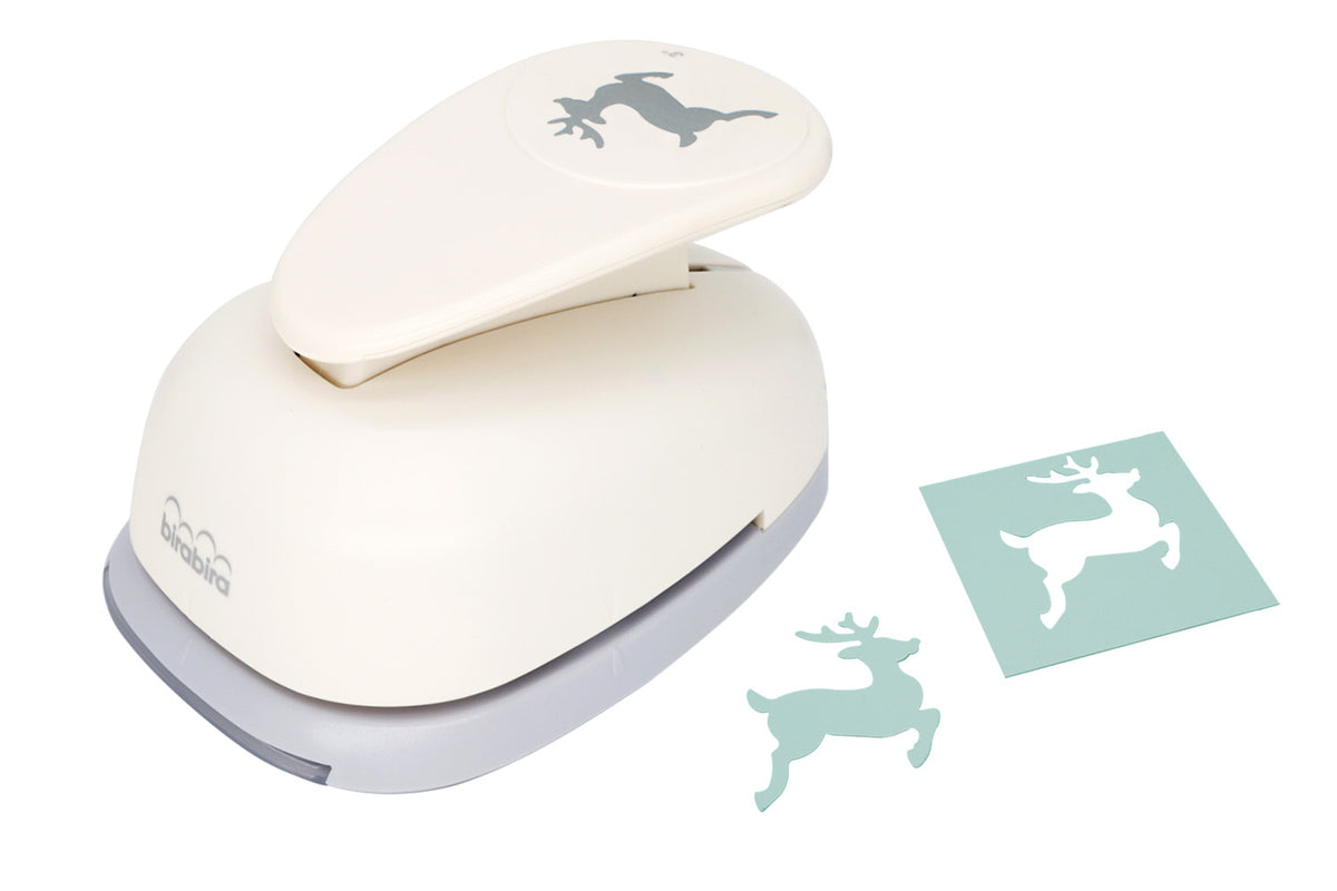 3 inch Reindeer Lever Action Craft Punch, Christmas Punch, for Paper C ...